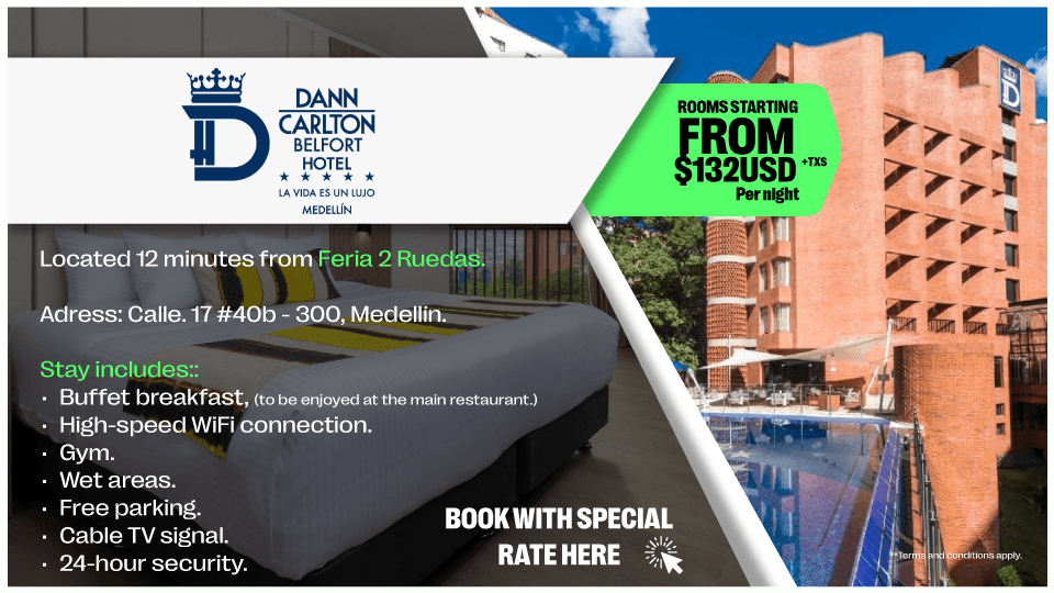 Recommended hotels / Feria 2 Ruedas